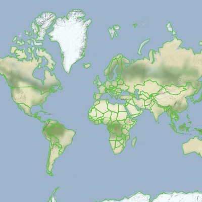 World map with OpenStreetMap base layer - ZoomCharts JS Gallery Demo ...